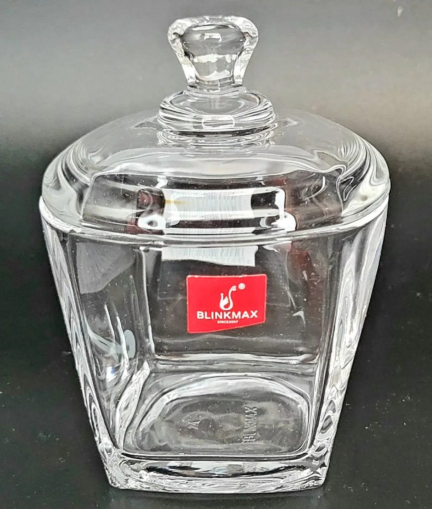 Crystal Glass Bowl Candy Jar