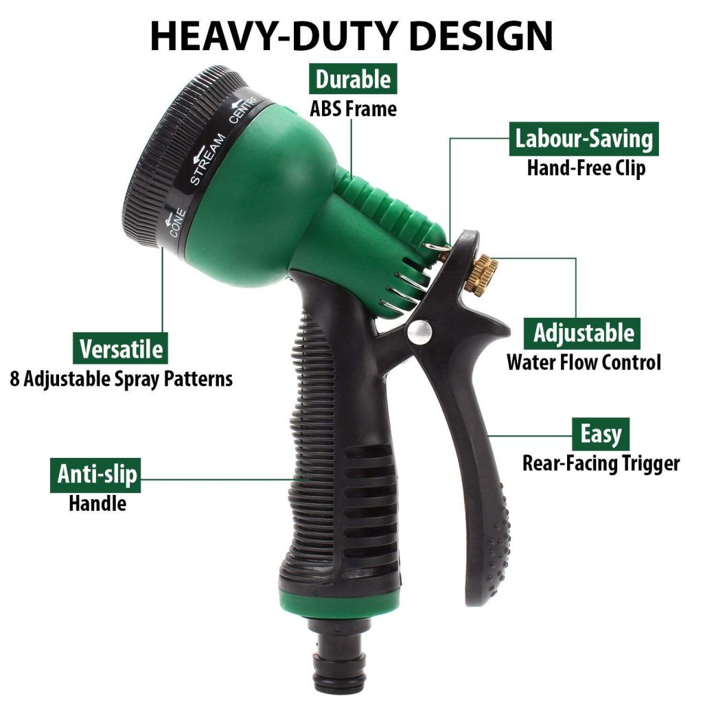 Garden Hose Nozzle Water Spray Gun